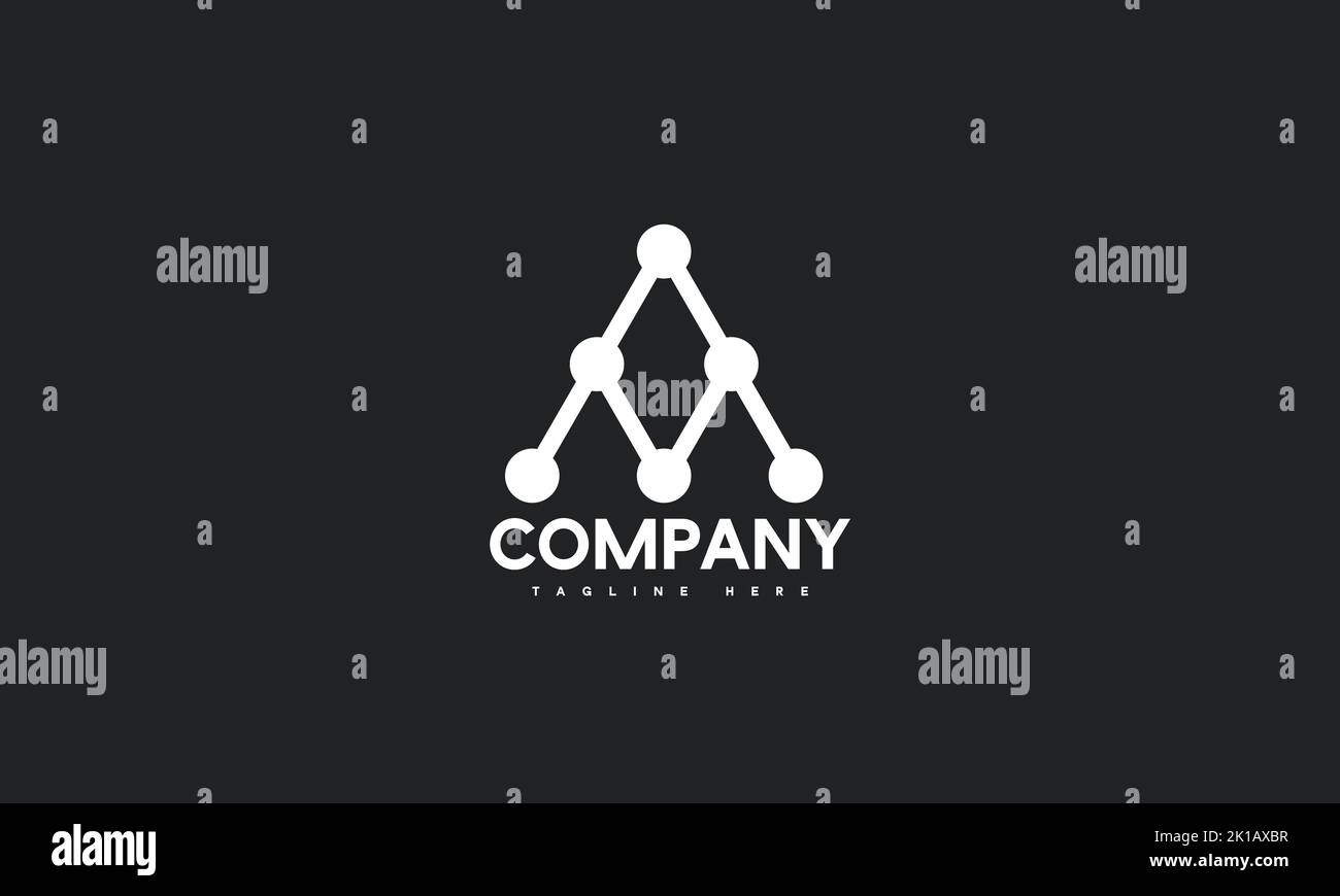 minimal letter A logo template Stock Vector Image & Art - Alamy