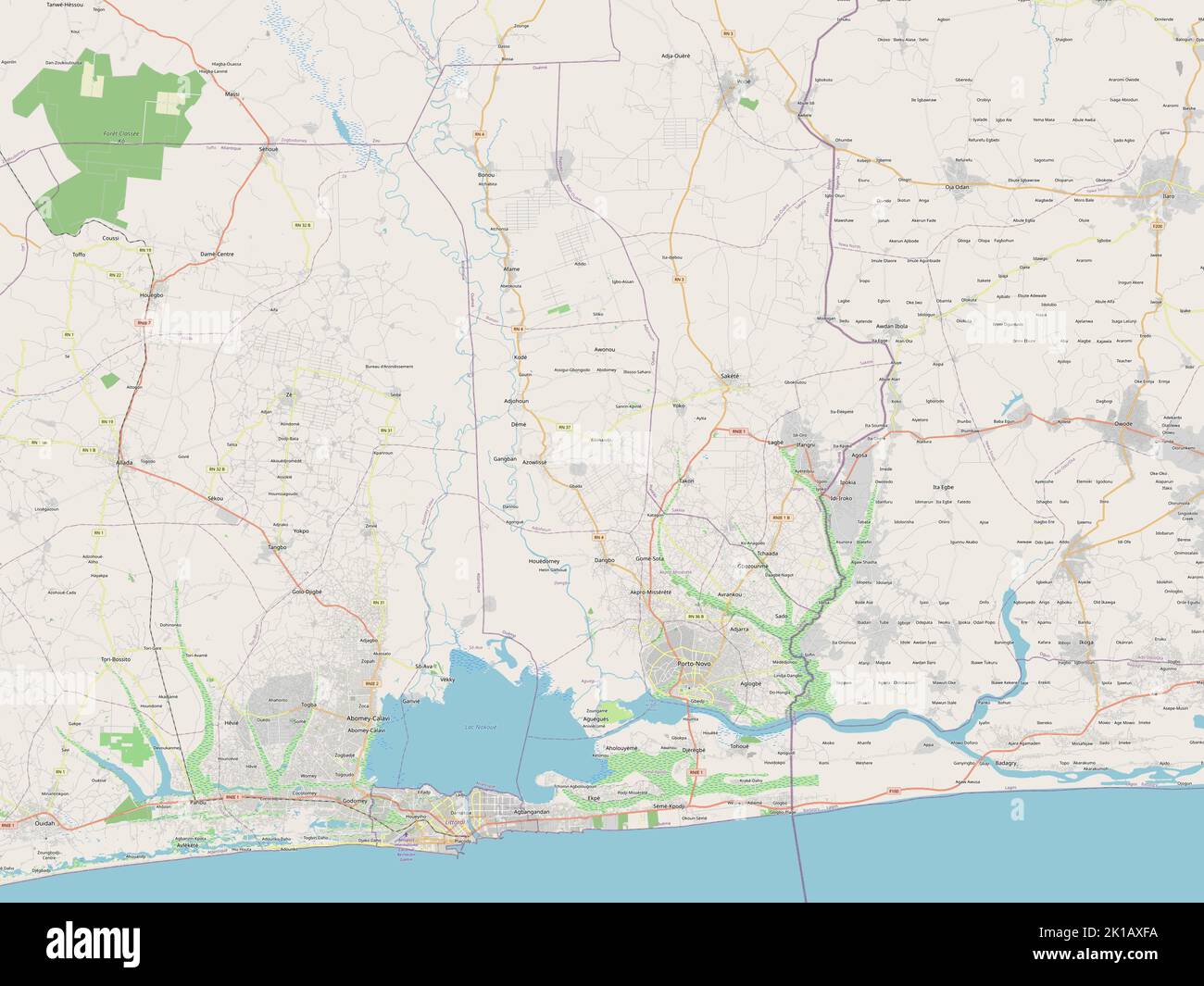 Map of oueme hi-res stock photography and images - Alamy