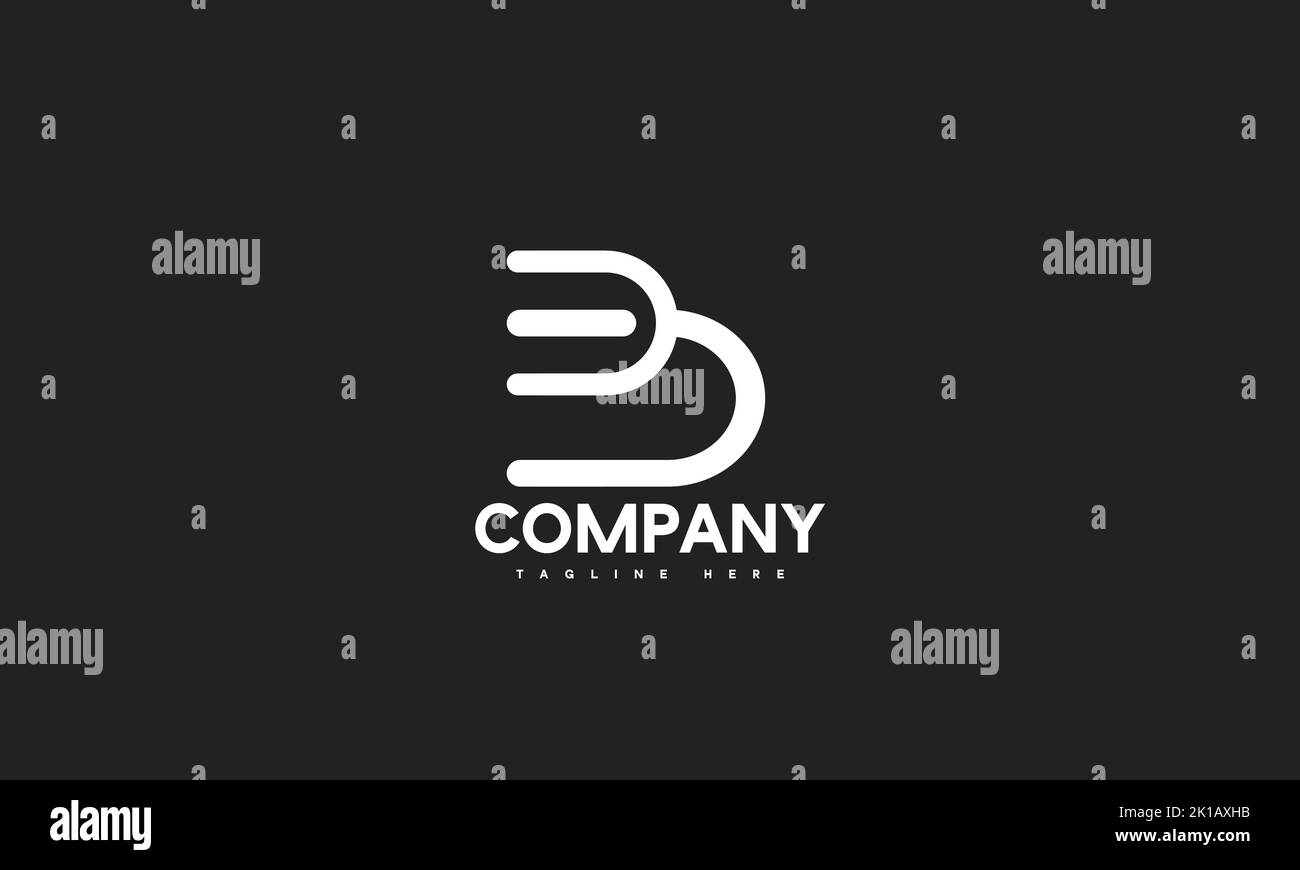 minimal letter B logo template Stock Vector Image & Art - Alamy