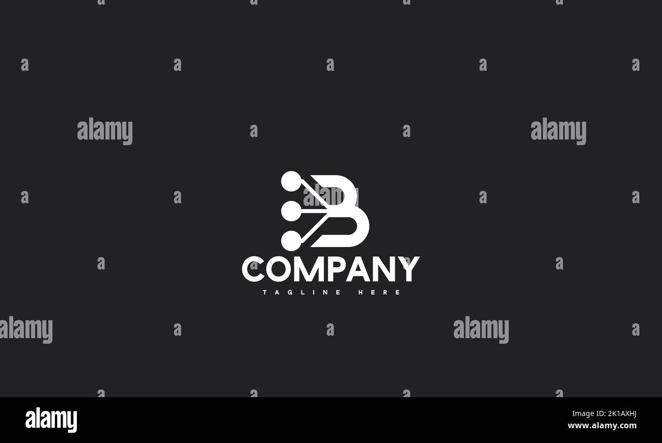 minimal letter B logo template Stock Vector Image & Art - Alamy
