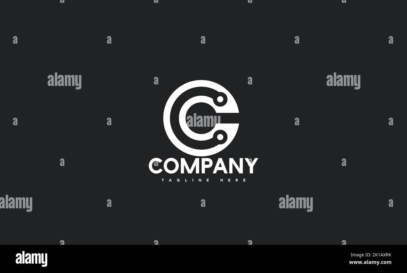 minimal letter C logo template Stock Vector Image & Art - Alamy