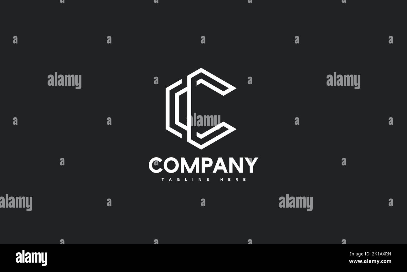 minimal letter C logo template Stock Vector Image & Art - Alamy