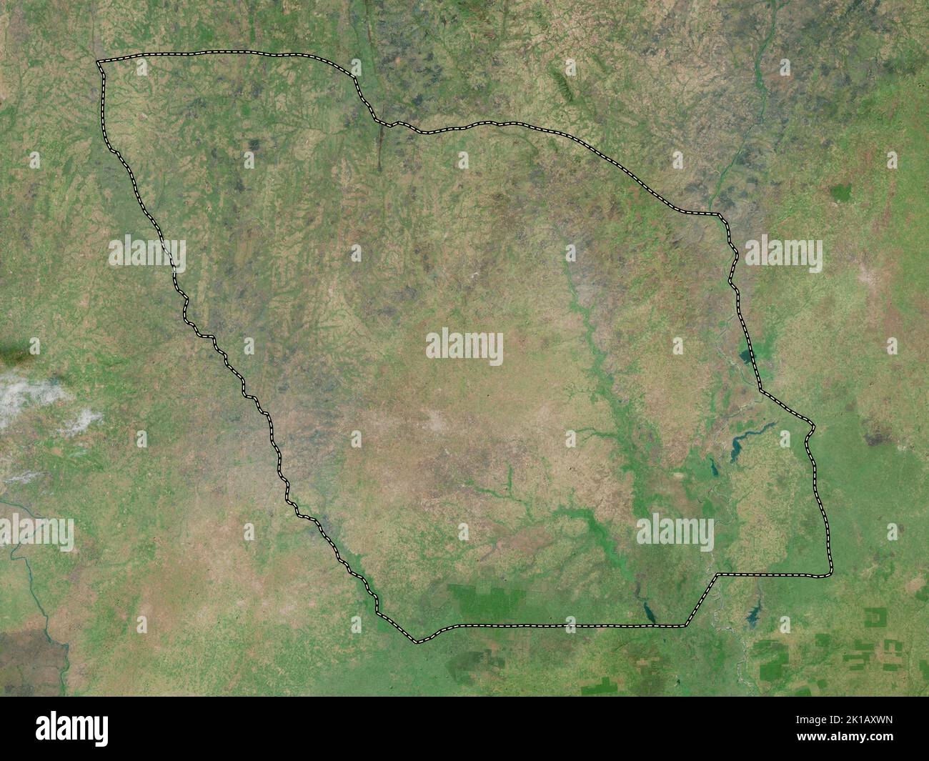 Zou, department of Benin. High resolution satellite map Stock Photo - Alamy
