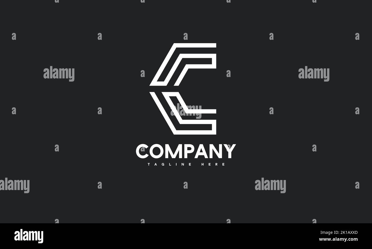 minimal letter C logo template Stock Vector Image & Art - Alamy