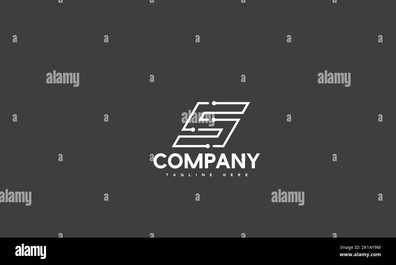 minimal letter S logo template Stock Vector Image & Art - Alamy