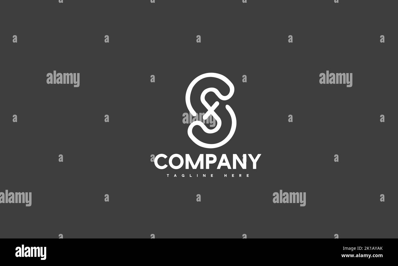 minimal letter S logo template Stock Vector Image & Art - Alamy