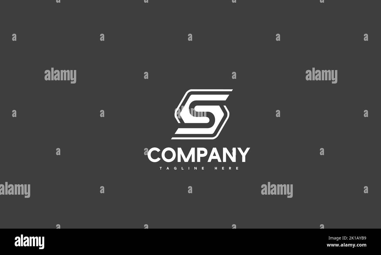 minimal letter S logo template Stock Vector Image & Art - Alamy