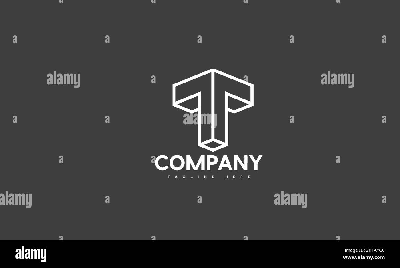 minimal letter T logo template Stock Vector Image & Art - Alamy
