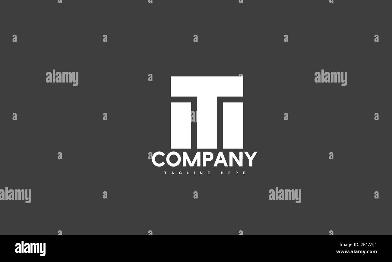 minimal letter T logo template Stock Vector Image & Art - Alamy