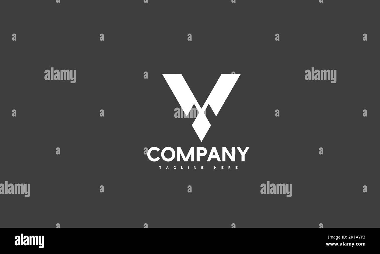 minimal letter V logo template Stock Vector Image & Art - Alamy