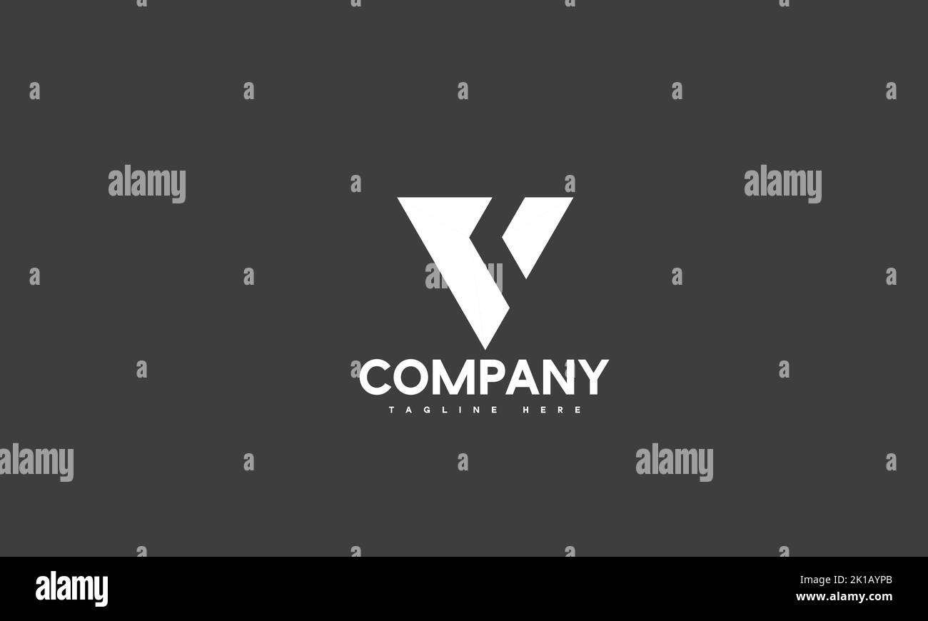 minimal letter V logo template Stock Vector Image & Art - Alamy
