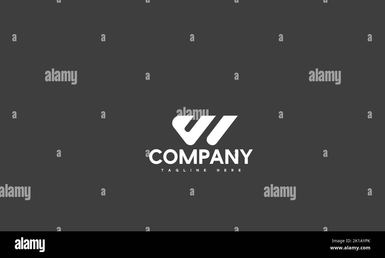minimal letter W logo template Stock Vector Image & Art - Alamy