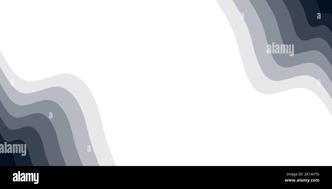 A simple wallpaper of gray tone wavy lines isolated on white background ...