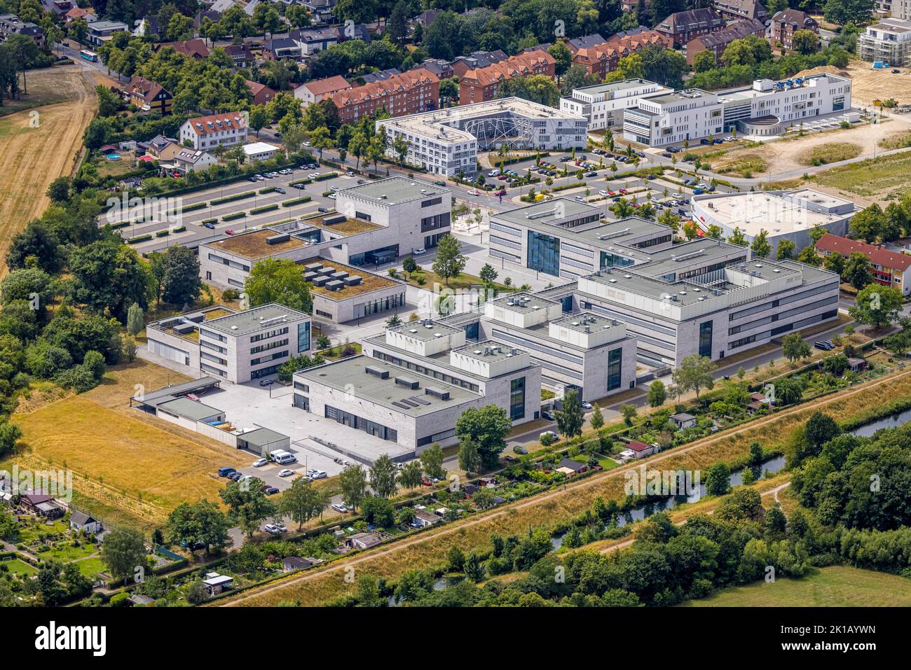 Aerial view, Hamm-Lippstadt University of Applied Sciences, HSHL, Hamm ...