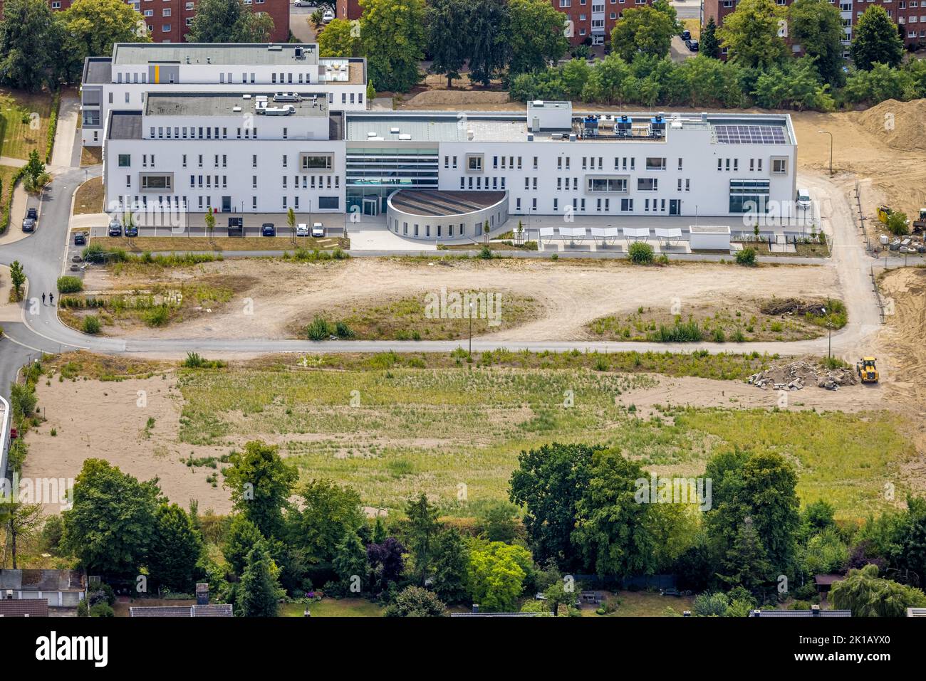 Aerial view, Hamm-Lippstadt University of Applied Sciences, HSHL, Hamm ...