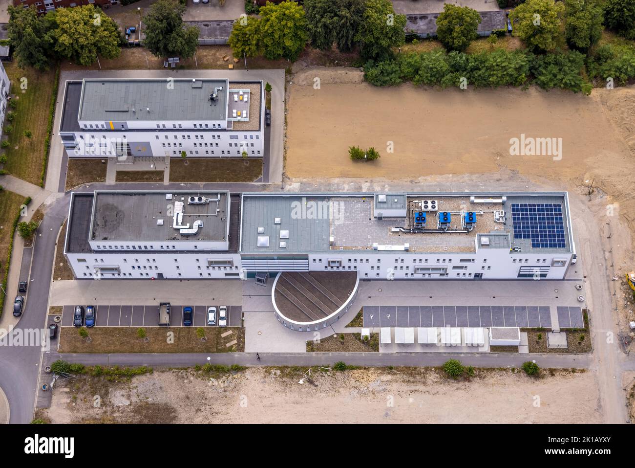 Aerial view, Hamm-Lippstadt University of Applied Sciences, HSHL, Hamm ...