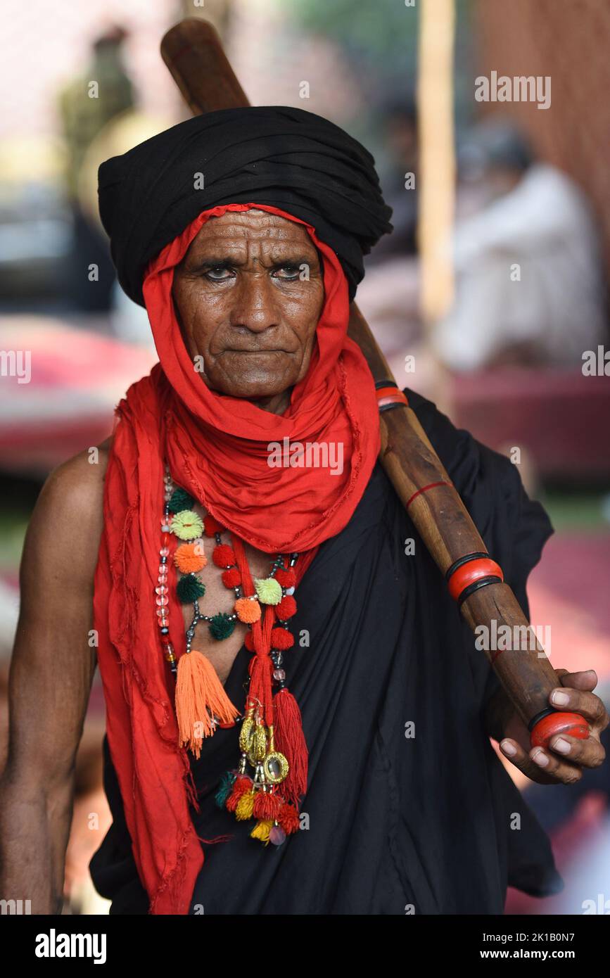 Pakistan. 16th Sep, 2022. Pakistani Muslim devotees (Malang) take a ...