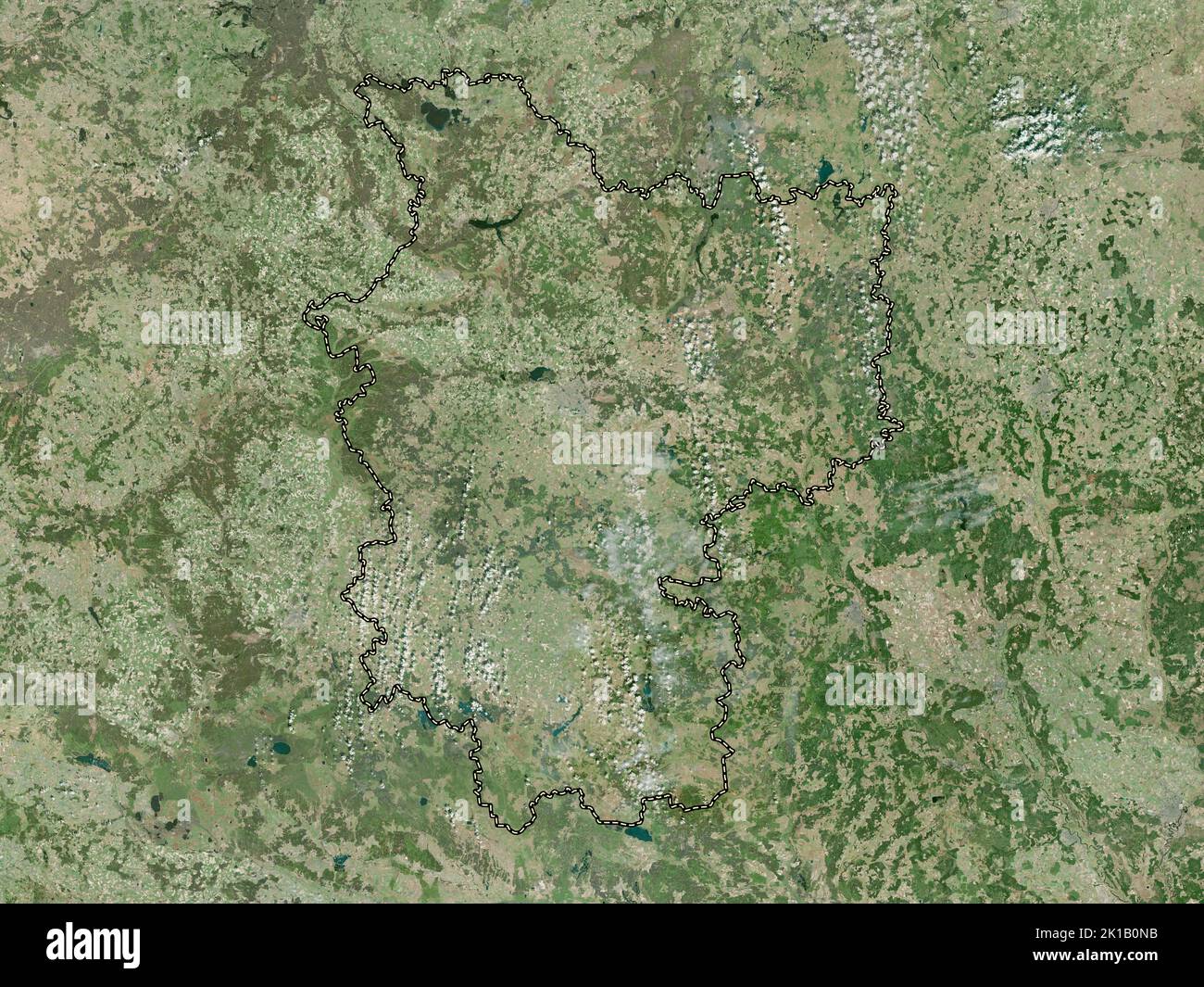 Minsk, region of Belarus. High resolution satellite map Stock Photo - Alamy