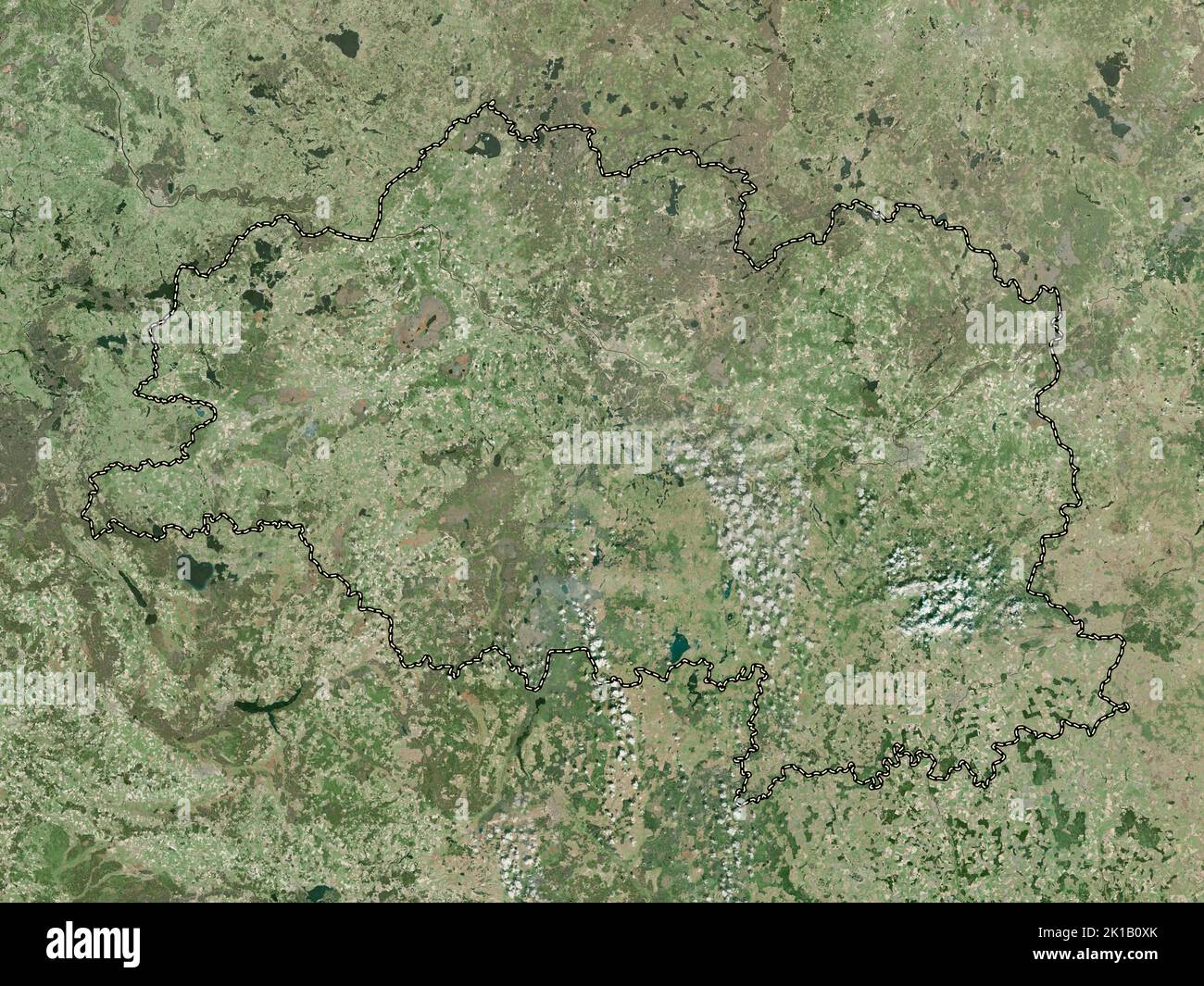 Vitsyebsk, region of Belarus. High resolution satellite map Stock Photo ...