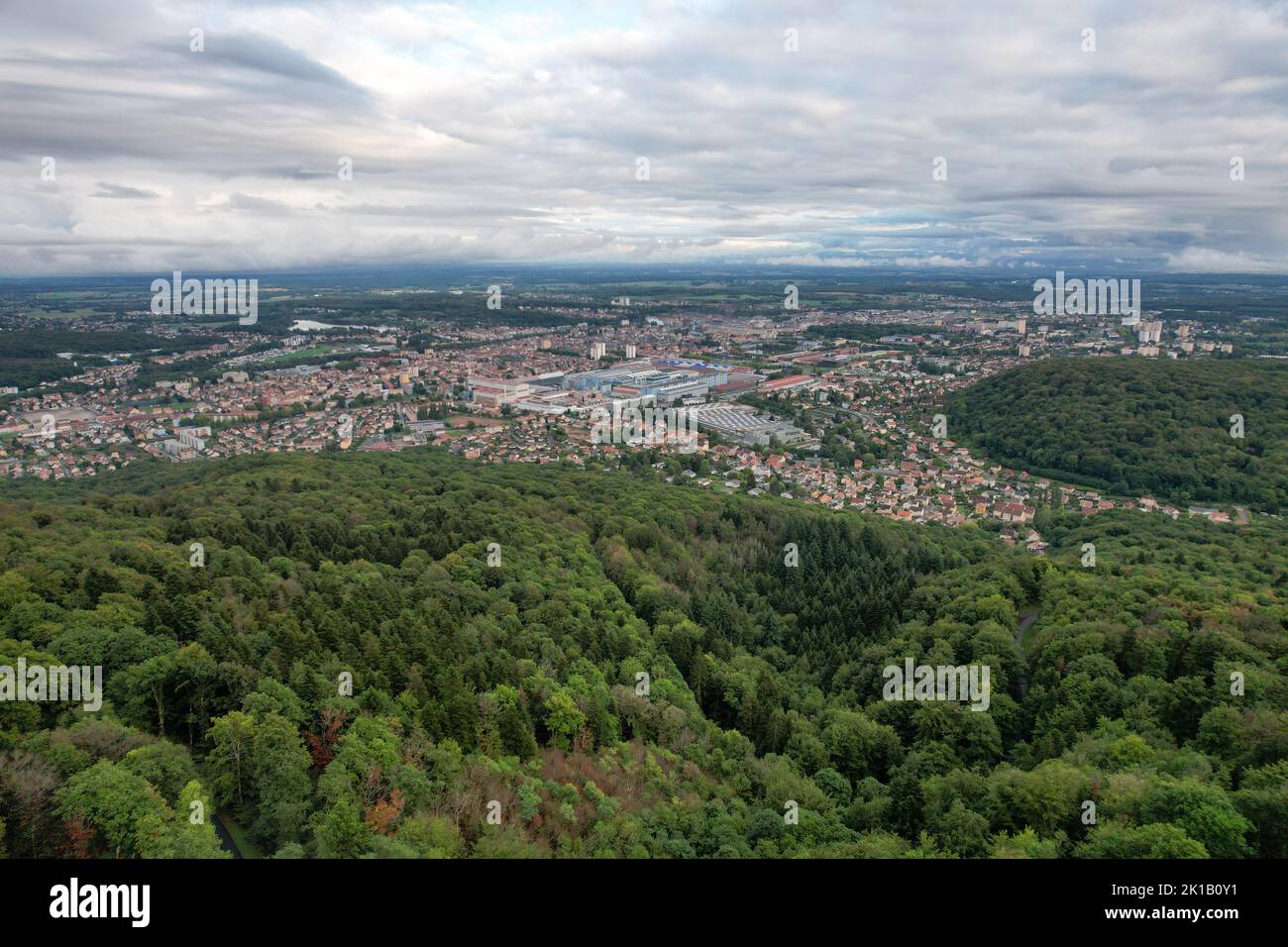 Aerial view of Belfort in France Stock Photo - Alamy