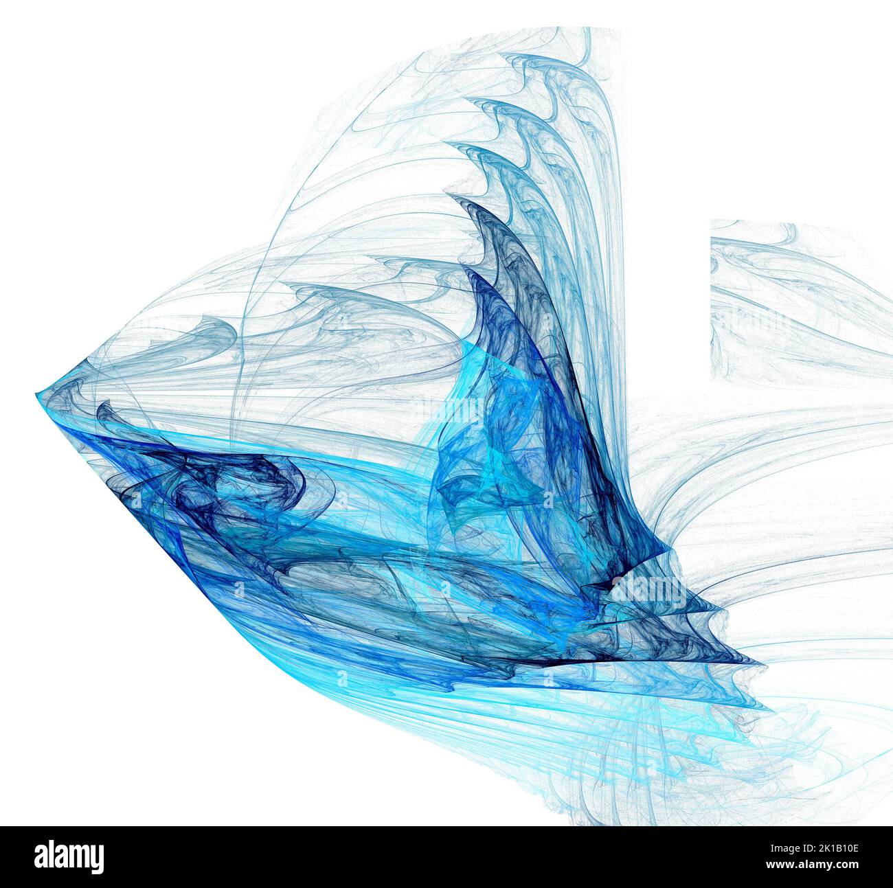 Gentle soft fractal blue Cut Out Stock Images & Pictures - Alamy
