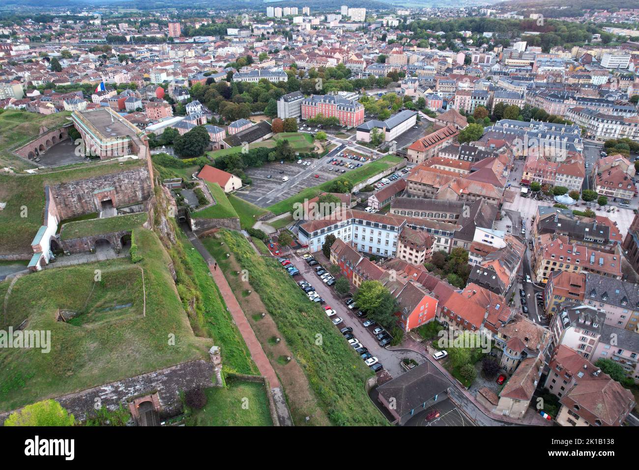 Aerial view of Belfort city in France Stock Photo - Alamy