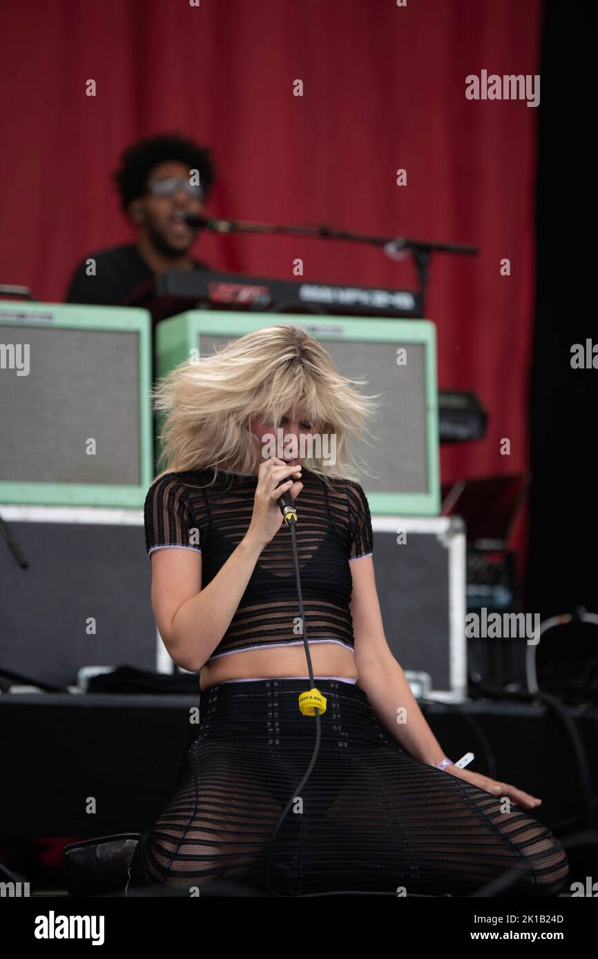 British alternative rock band Wolf Alice performing at the Tempelhof ...
