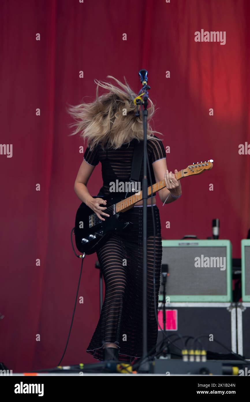 British alternative rock band Wolf Alice performing at the Tempelhof ...