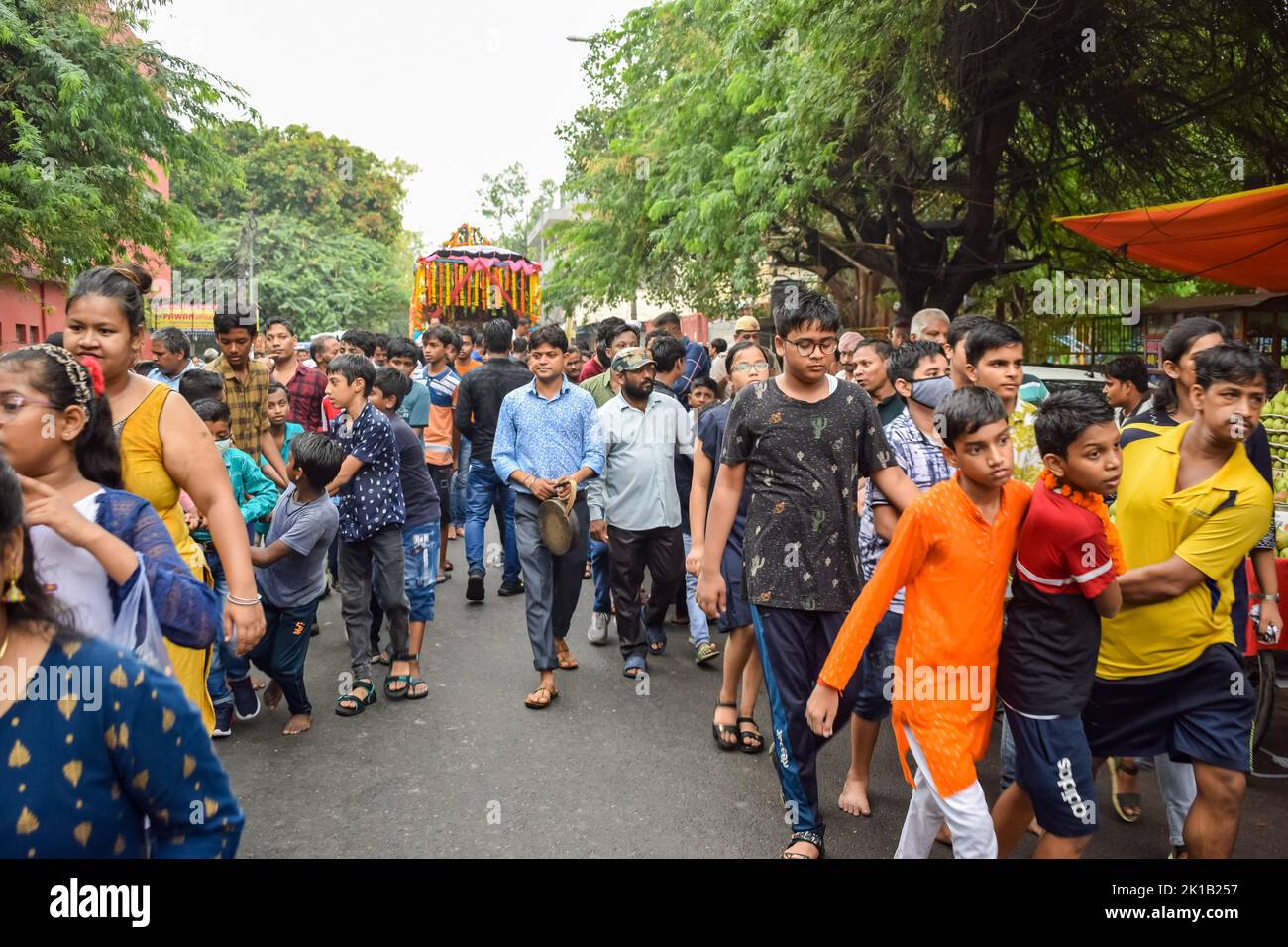 New Delhi, India July 01 2022 - A huge gathering of devotees from ...
