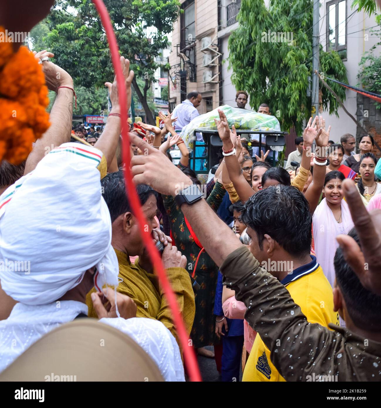 New Delhi, India July 01 2022 - A huge gathering of devotees from ...
