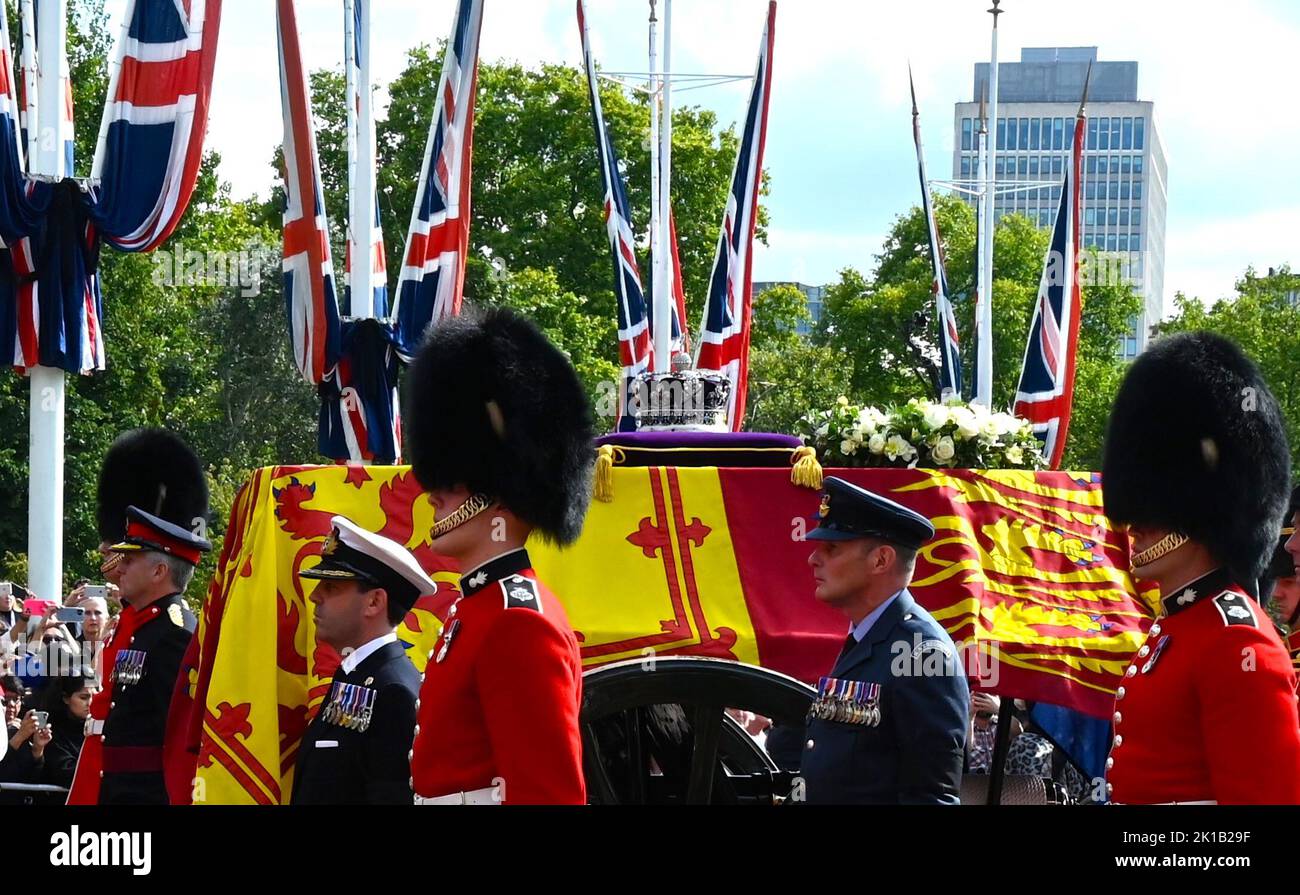 On Wednesday 14 September 2022 , a ceremonial procession transported ...
