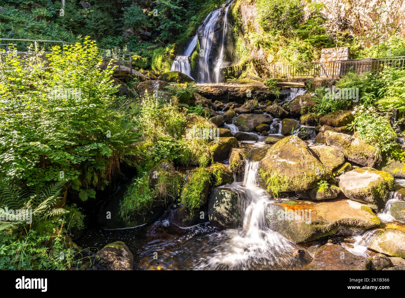 Die Triberger Wasserfälle, Triberg im Schwarzwald, Baden-Württemberg ...