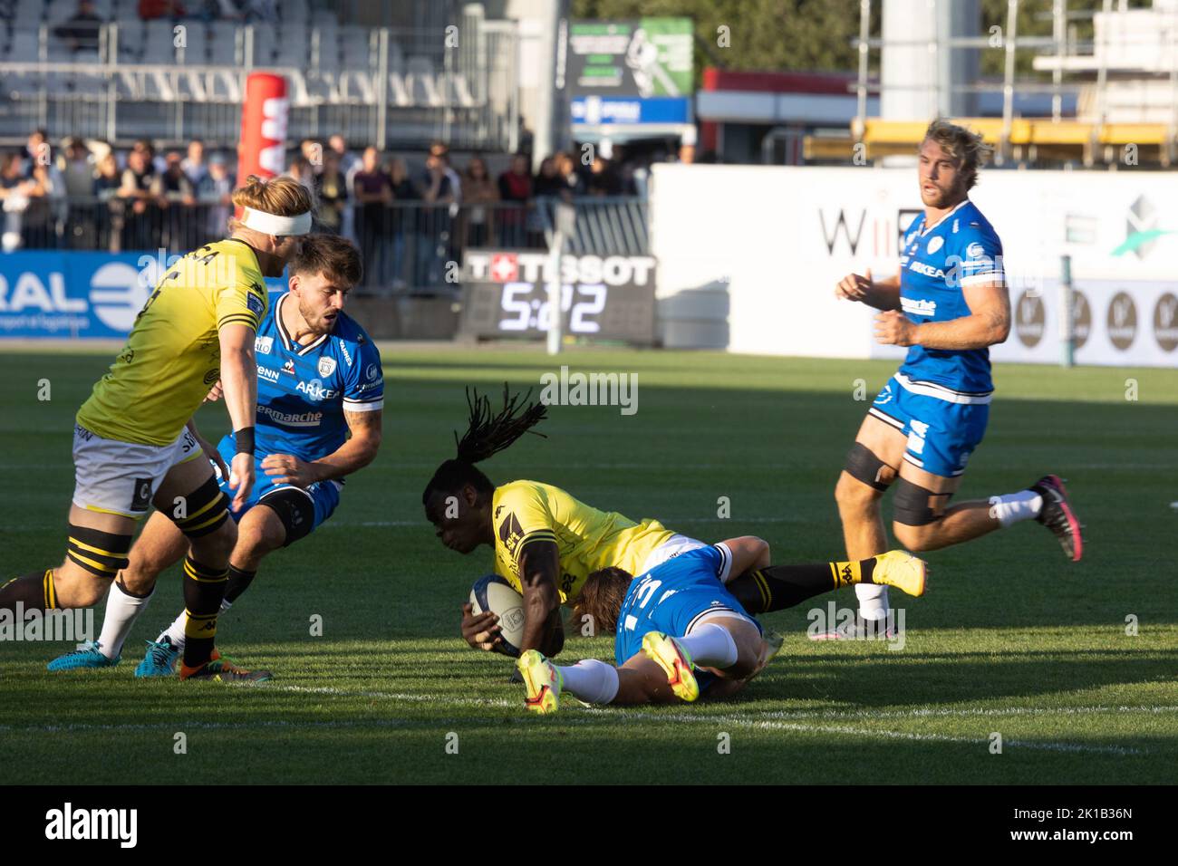 Tim Agaba and Nicolãs FREITAS during the French championship Pro D2 ...