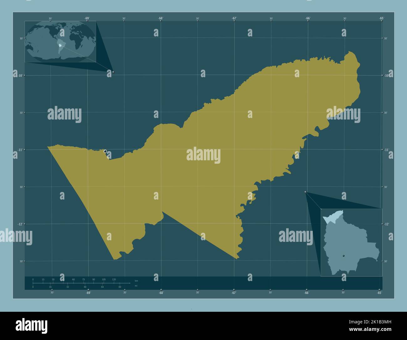 Pando bolivia map hi-res stock photography and images - Alamy