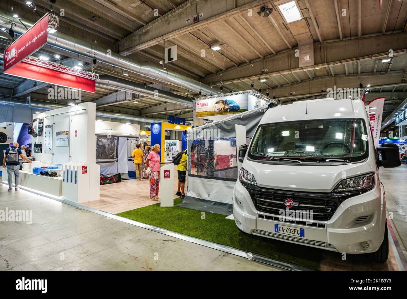 Fiere di Parma, Parma, Italy, September 16, 2022, FIAMMA stand during ...