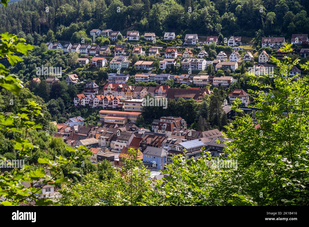 Blick auf Triberg im Schwarzwald, Baden-Württemberg, Deutschland | View ...