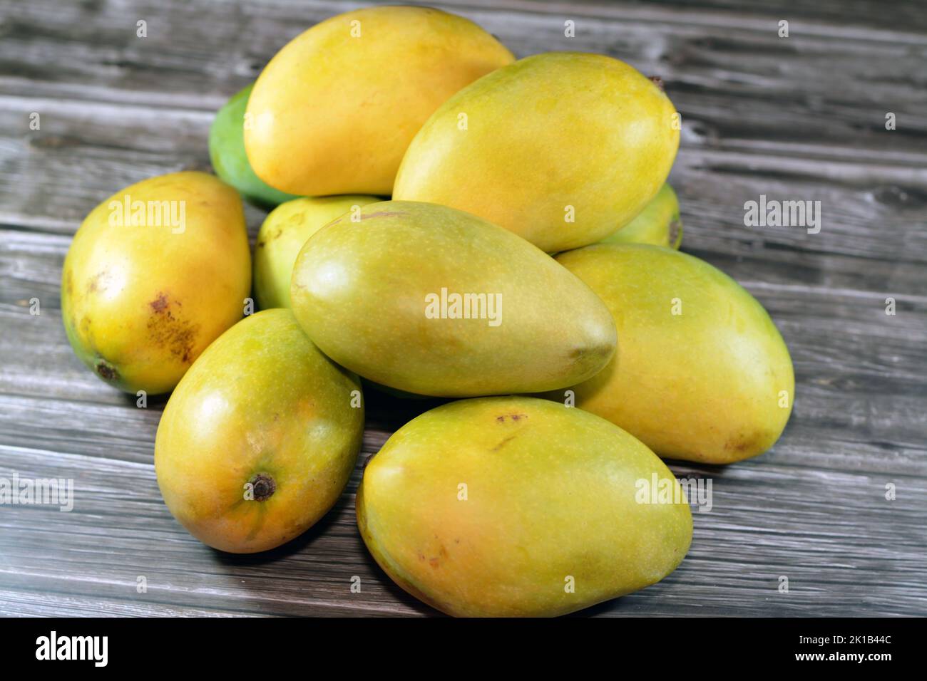 Pile of Egyptian fresh mango fruit with tropical delicacy, mangoes are ...