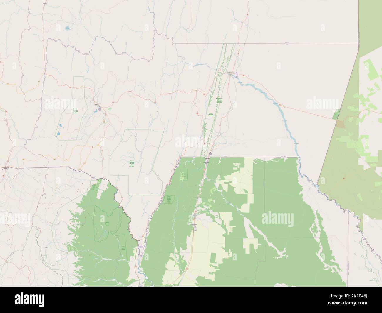 Tarija outline map hi-res stock photography and images - Alamy