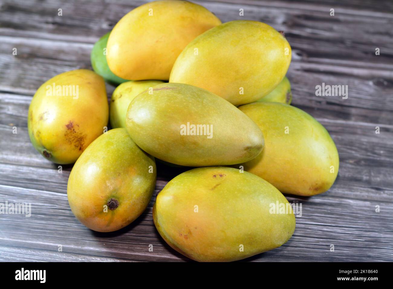 Pile of Egyptian fresh mango fruit with tropical delicacy, mangoes are ...