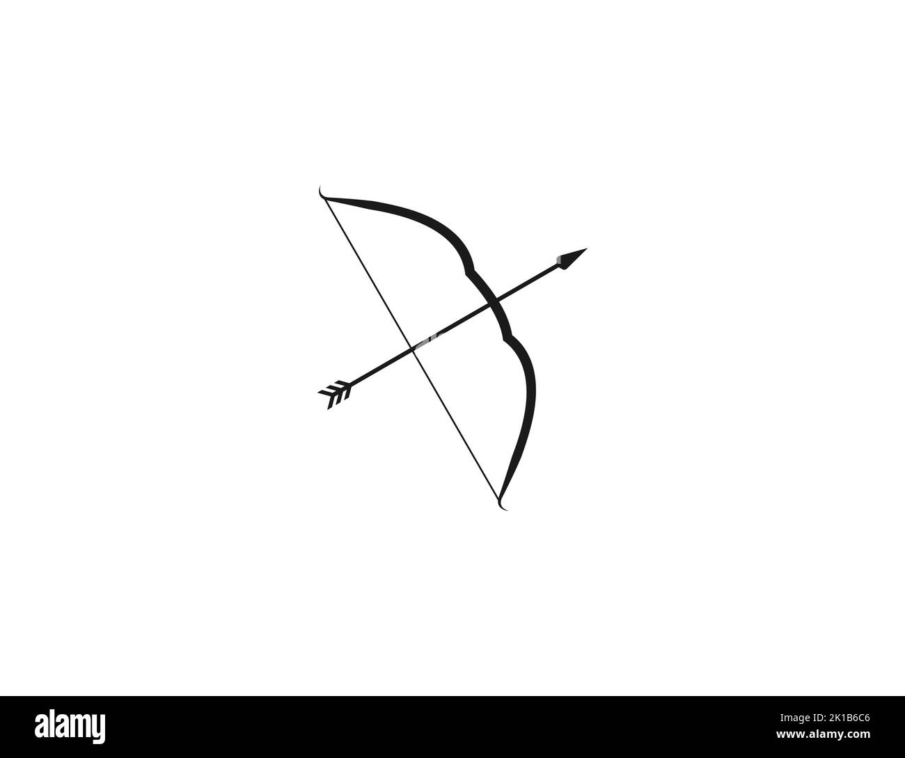 Weapon, bow icon. Vector illustration Stock Vector Image & Art - Alamy