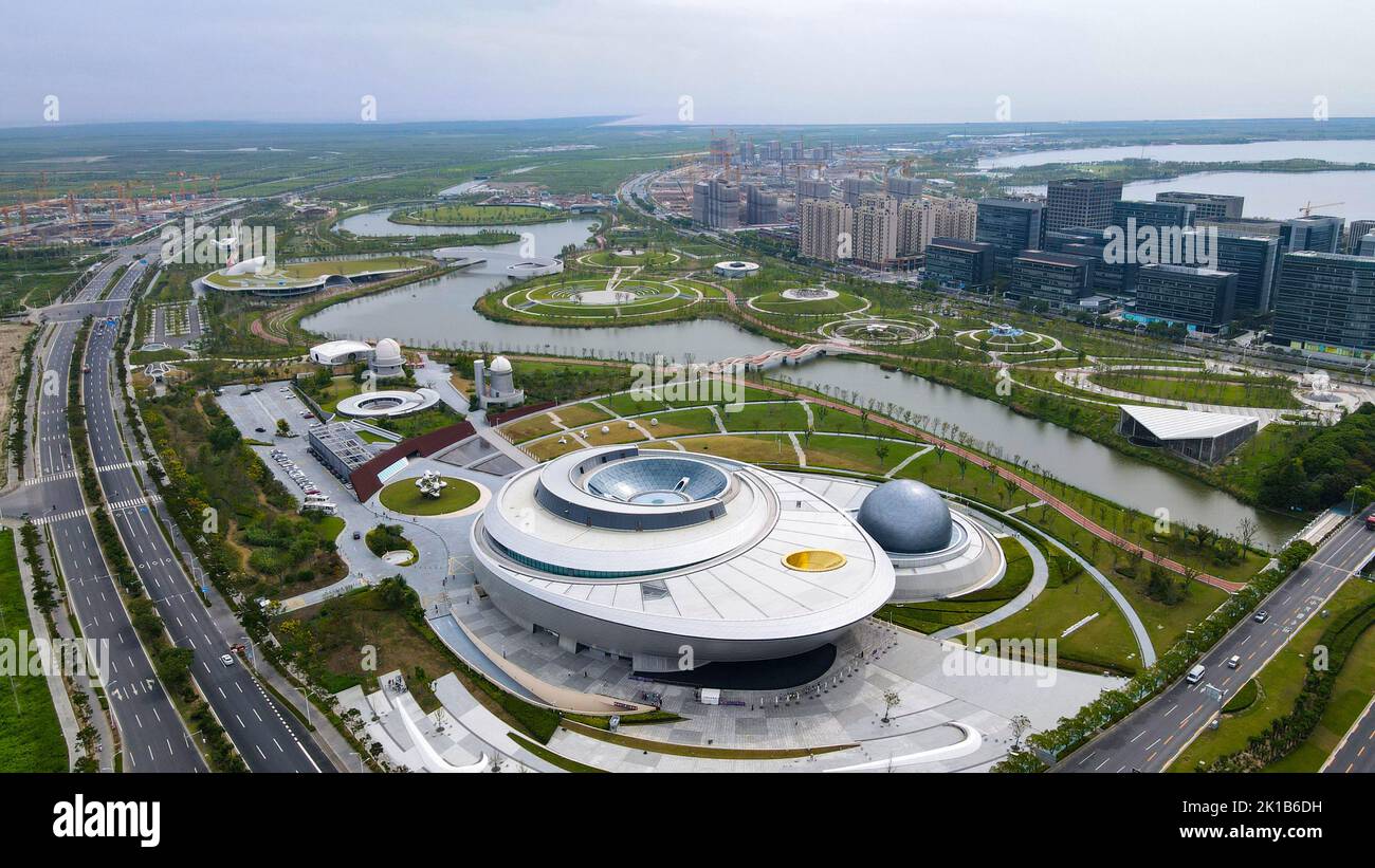 SHANGHAI, CHINA - SEPTEMBER 12, 2022 - An aerial photo shows the ...