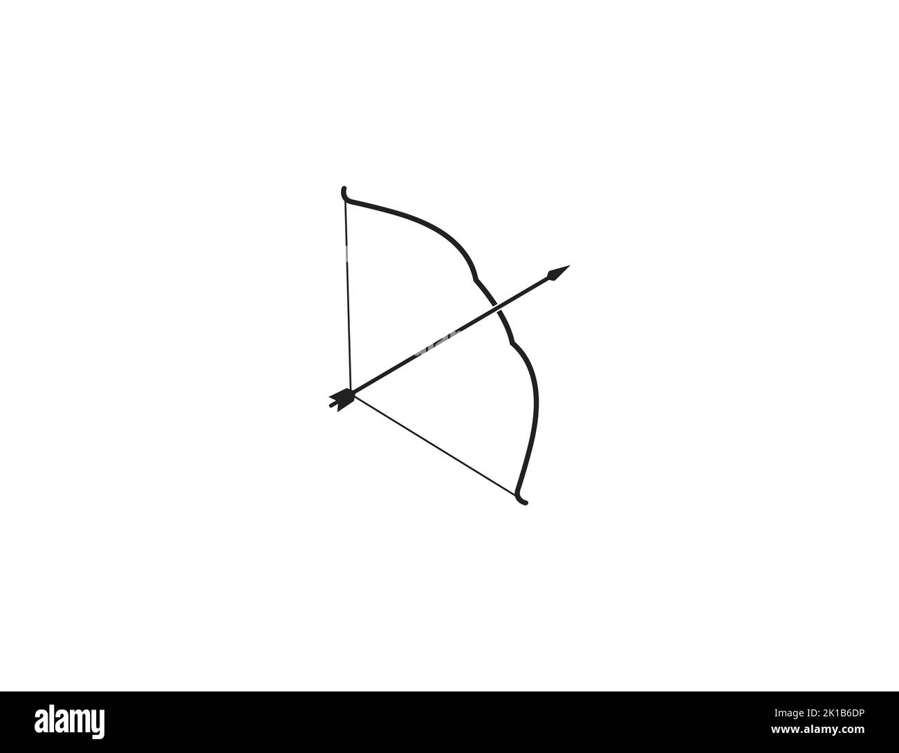 Weapon, bow icon. Vector illustration Stock Vector Image & Art - Alamy
