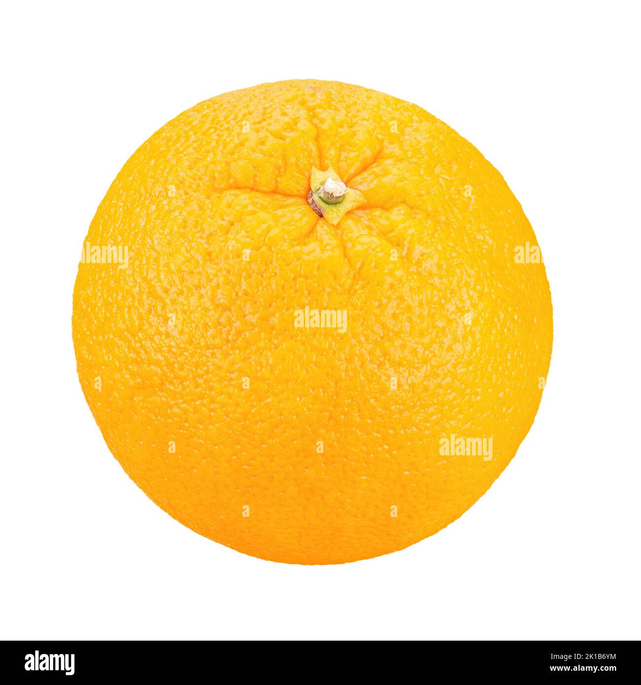 Ripe orange isolated on white background. File contains clipping path ...