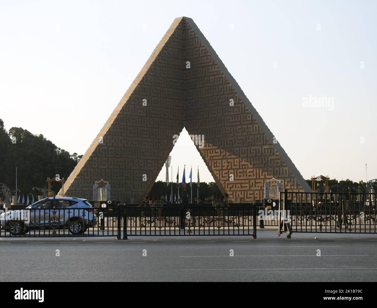 Cairo, Egypt, August 18 2022: The unknown soldier memorial place and ...