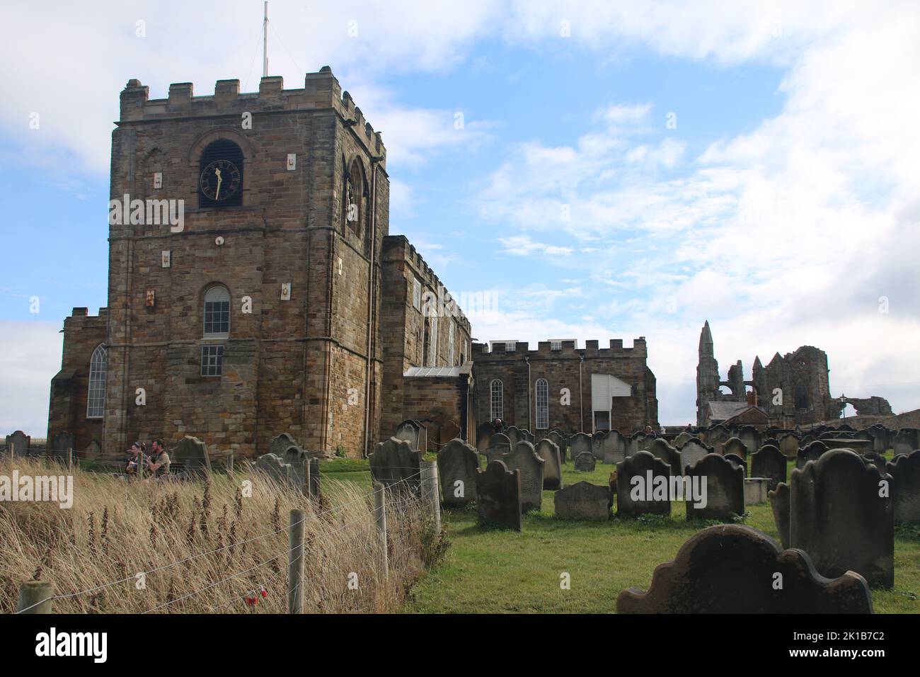 st. mary's church next to whitby abbey Stock Photo - Alamy