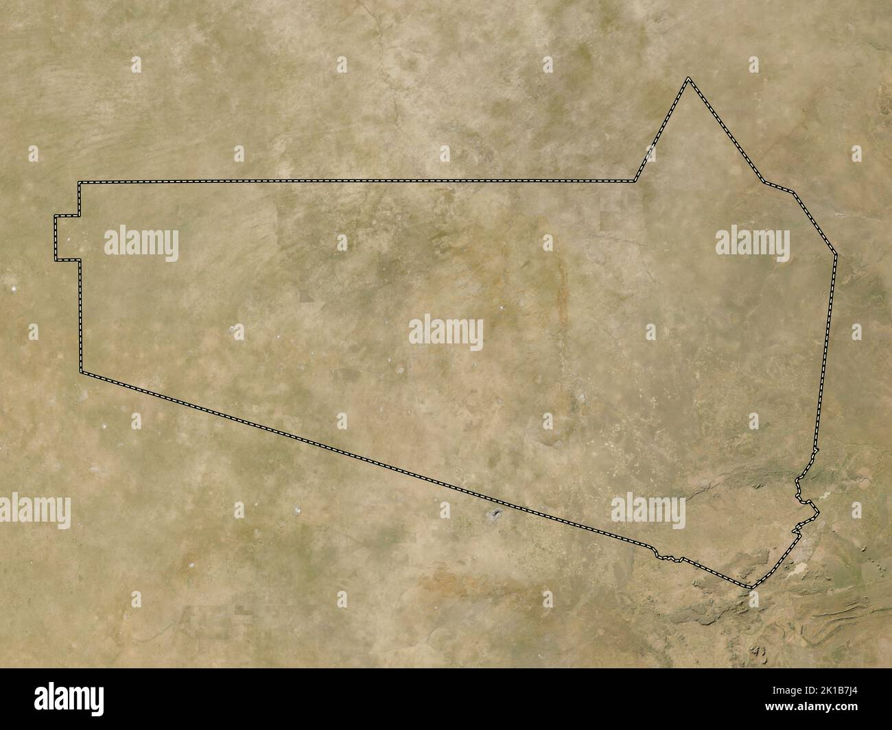 Kweneng, district of Botswana. Low resolution satellite map Stock Photo ...