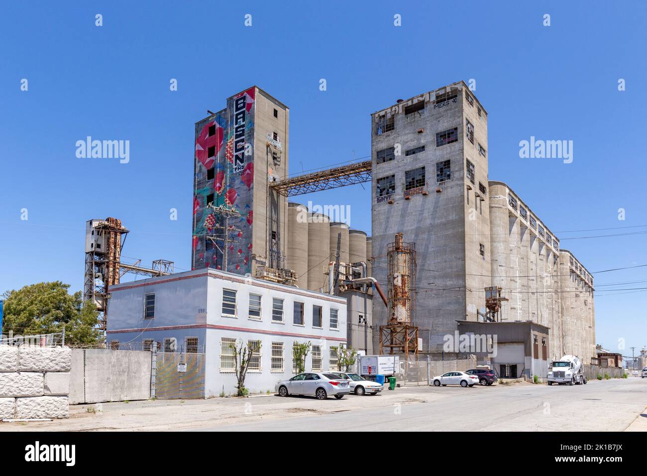 San Francisco, USA - June 6, 2022: old abandoned rotten concrete ...