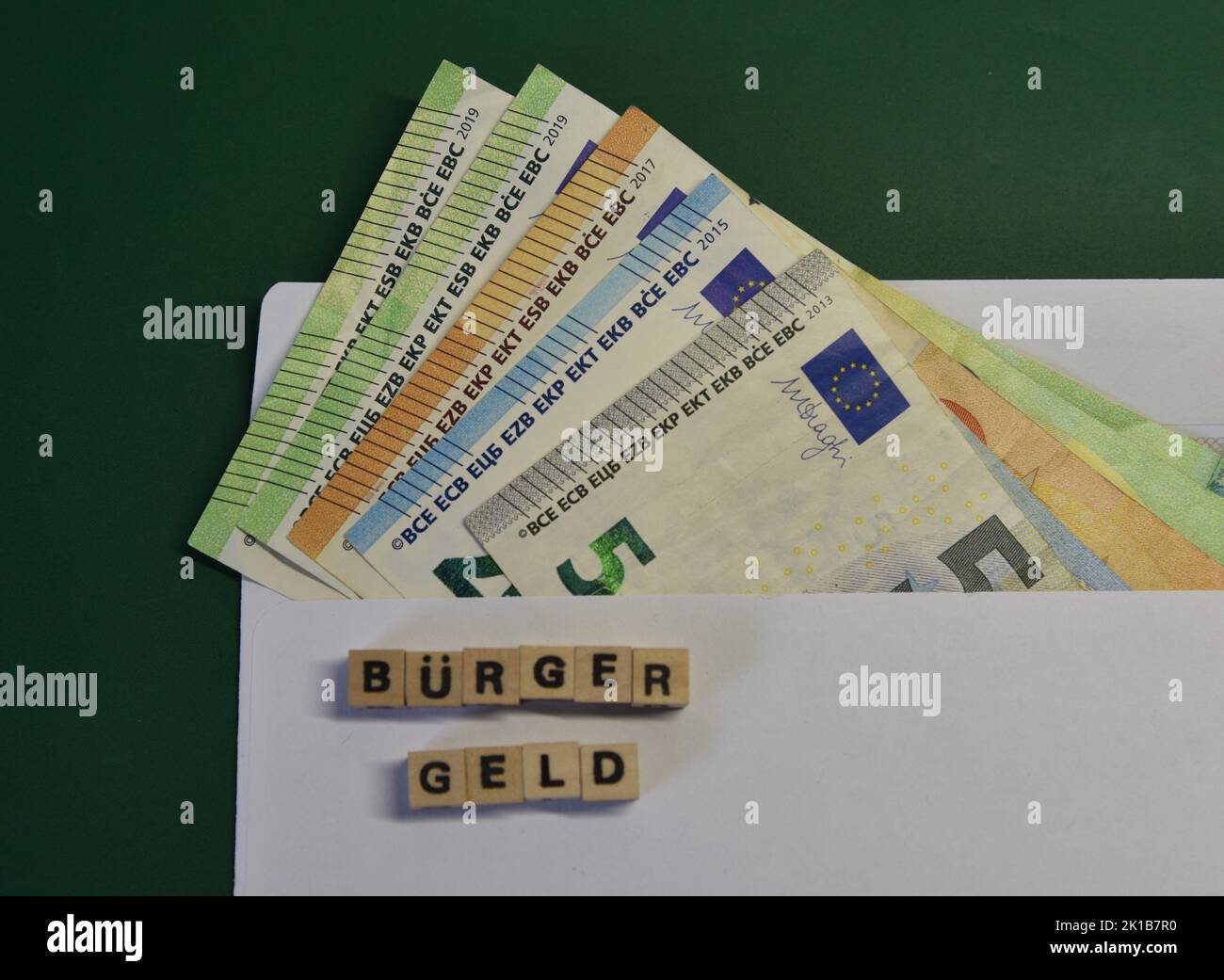 the german word for a payment of the state with wodden bricks and euro ...