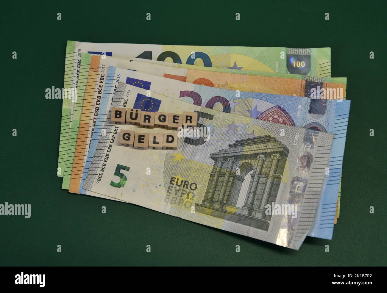 the german word for a payment of the state with wodden bricks and euro ...