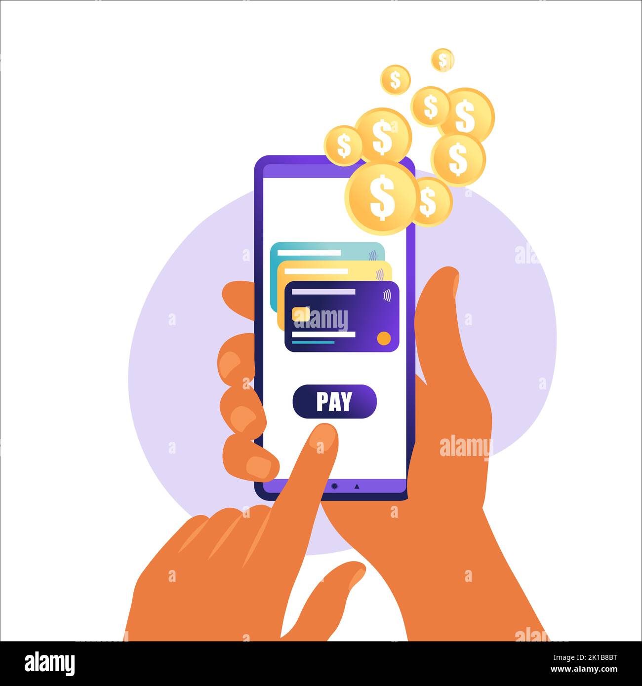 Online touch Stock Vector Images - Alamy